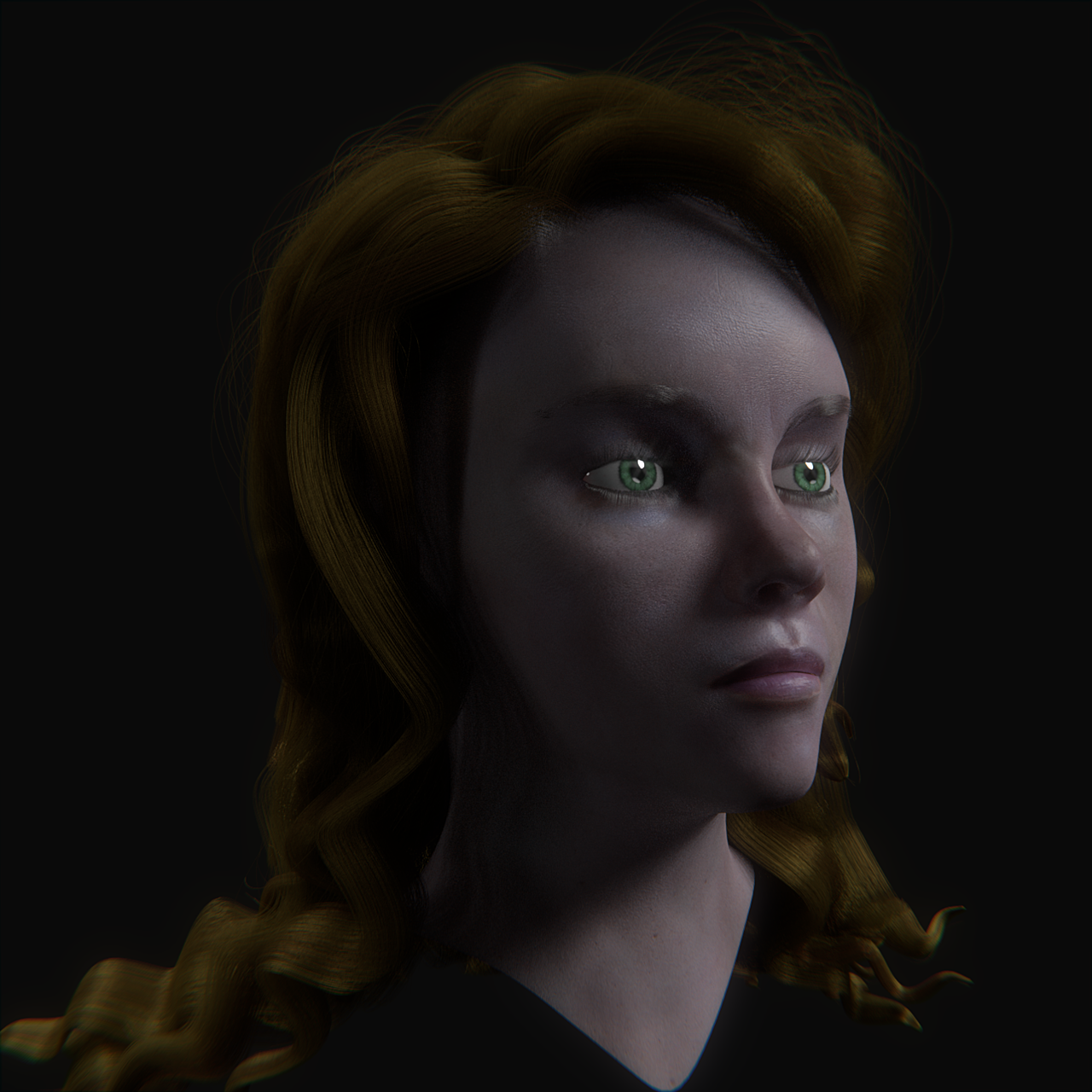 Female Head Cg Cookie Learn Blender Online Tutorials And Feedback