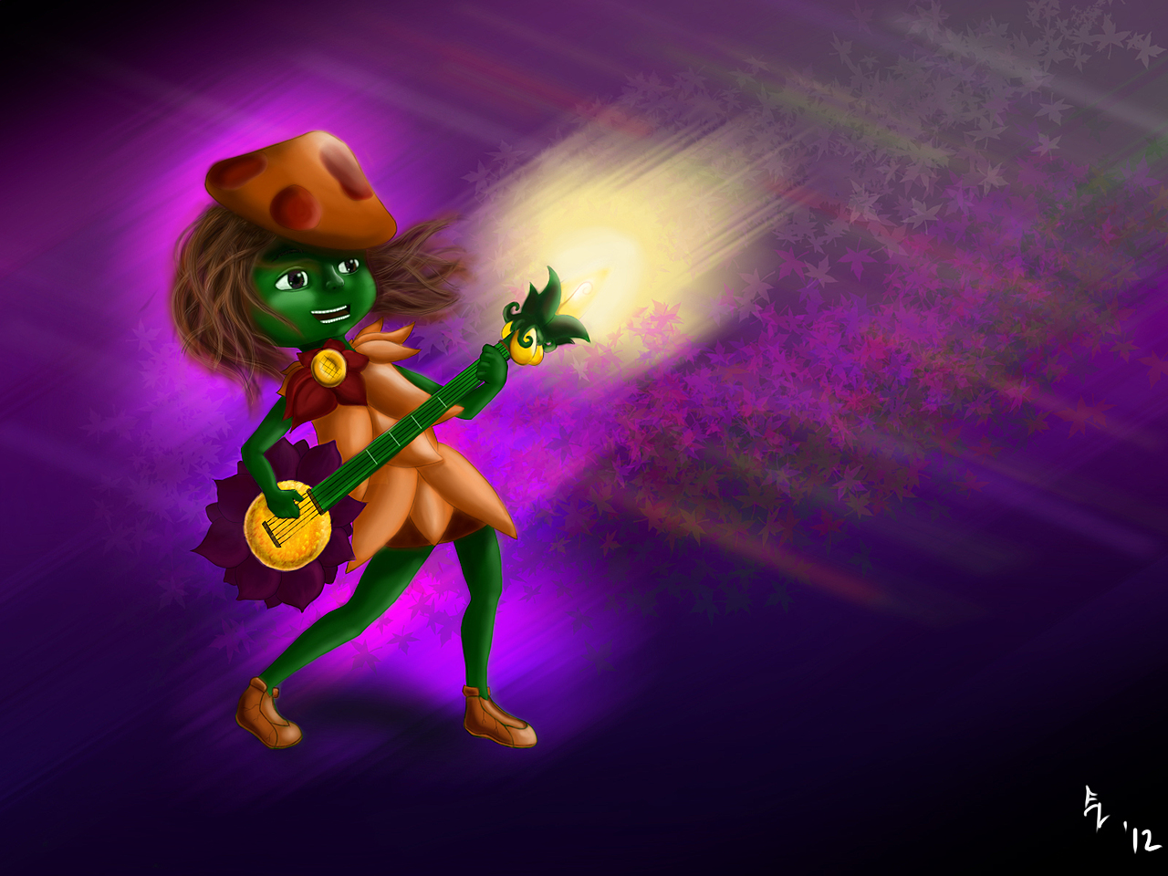 Shroom Girl Guitarist 2012 Cg Cookie Learn Blender Online