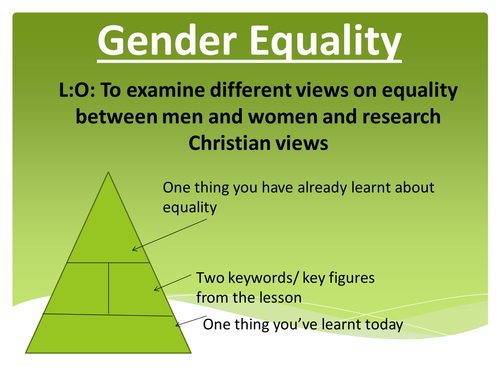 Gender Equality Teaching Resources