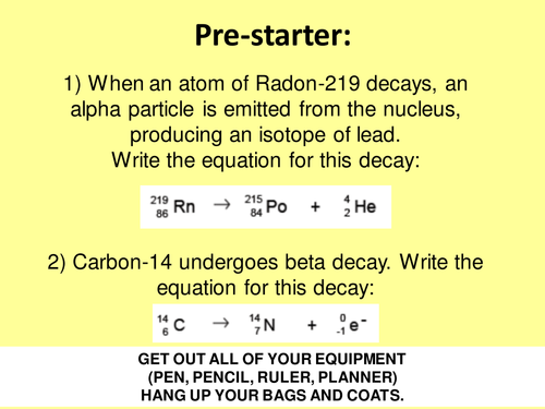 Nuclear Fission And Fusion With Exam Questions Teaching Resources