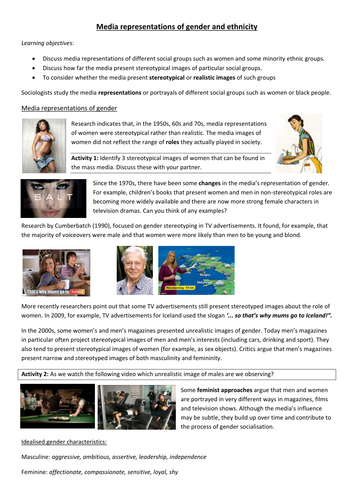 Gcse Sociology Aqa Mass Media Teaching Resources