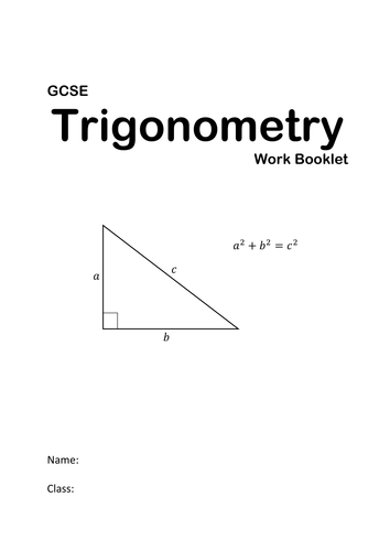 Gcse Trigonometry Work Booklet Teaching Resources