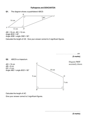 Advanced Trigonometry 6 Lessons Teaching Resources