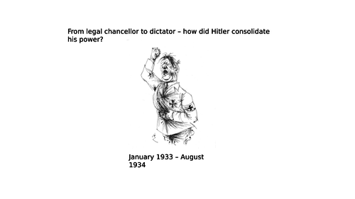 Hitlers Consolidation Of Power Teaching Resources