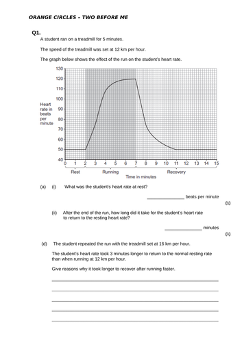 2018 Aqa Gcse Biology Unit 1 B1 The Response To Exercise L31