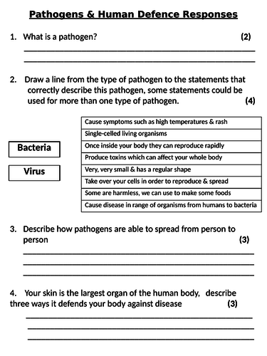 New Aqa Gcse Trilogy 2016 Biology Pathogens And Human Disease