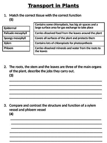 New Aqa Gcse Biology Organisation Lessons Teaching Resources