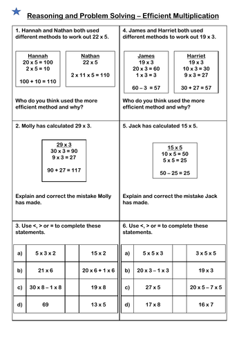 White Rose Maths Year 4 Spring Block 1 Efficient Multiplication