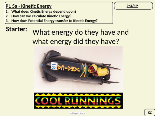 Ks4 Gcse Physics Aqa P1 5a Kinetic Energy And Elastic Energy Stores