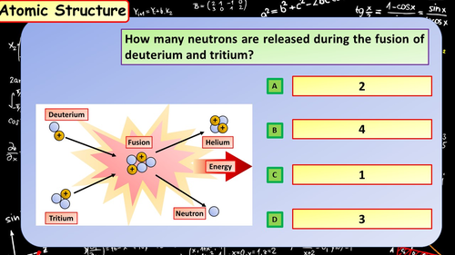 £1 Only Ks4 Aqa Gcse Physics Scienceatomic Structure Multiple Choice