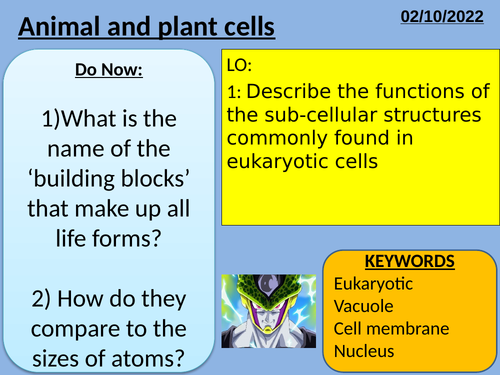 B1 Cell Structure And Transport Aqa Teaching Resources