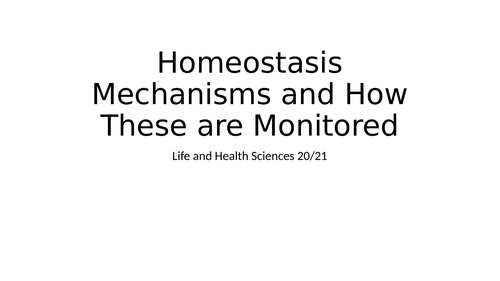 Ccea Life And Health Sciences Homeostasis Teaching Resources