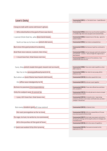 As A Level Ks5 John Donne Poetry Teaching Resources