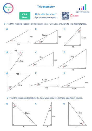 Sohcahtoa Trigonometry Teaching Resources