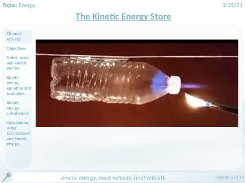 New Aqa The Kinetic Energy Store Ks4 Gcse Physics Lesson Teaching