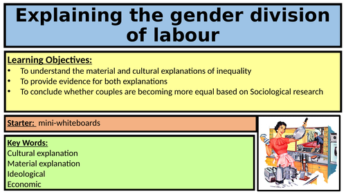 Material And Cultural Explanations Of Gender Inequality Teaching