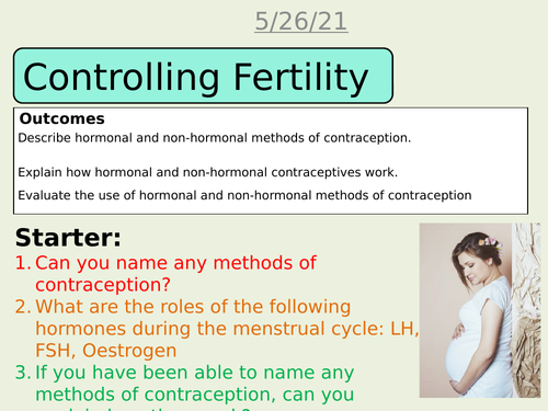 Artificial Control Of Fertility Aqa Science Trilogy Biology Gcse