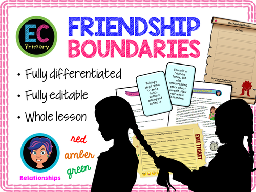 Friendship Boundaries Teaching Resources