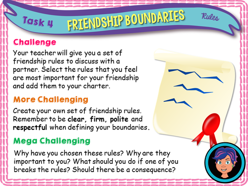 Friendship Boundaries Teaching Resources