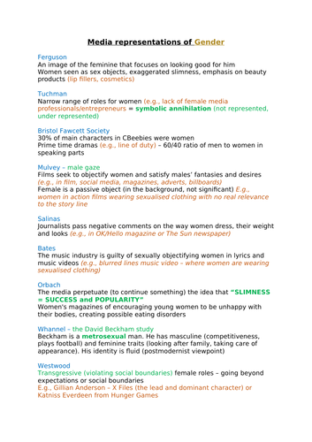 A Level Sociology Media Representations Of Class Age Ethnicity And