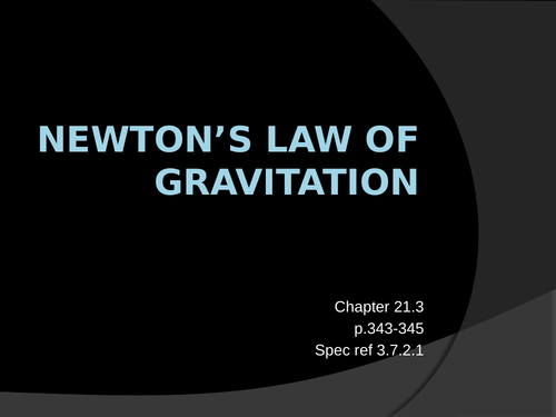 A Level Physics Gravitational Fields Teaching Resources