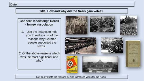 Edexcel Gcse History Weimar And Nazi Germany Topic 2 Rise Of Hitler And