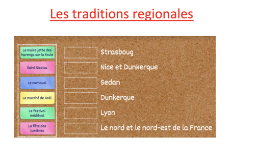 Les Traditions Régionales Françaises Y12 Teaching Resources