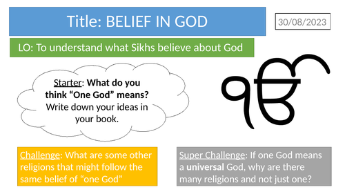 Re Ks3 Sikhism Bundle Teaching Resources