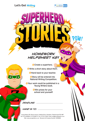 Ks1 Superhero Stories Writing Pack Teaching Resources