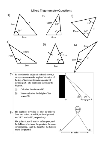 Trigonometry Sequence Of Lessons Teaching Resources