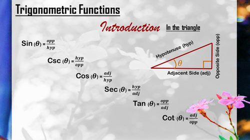 Trigonometric Functions Introduction Teaching Resources