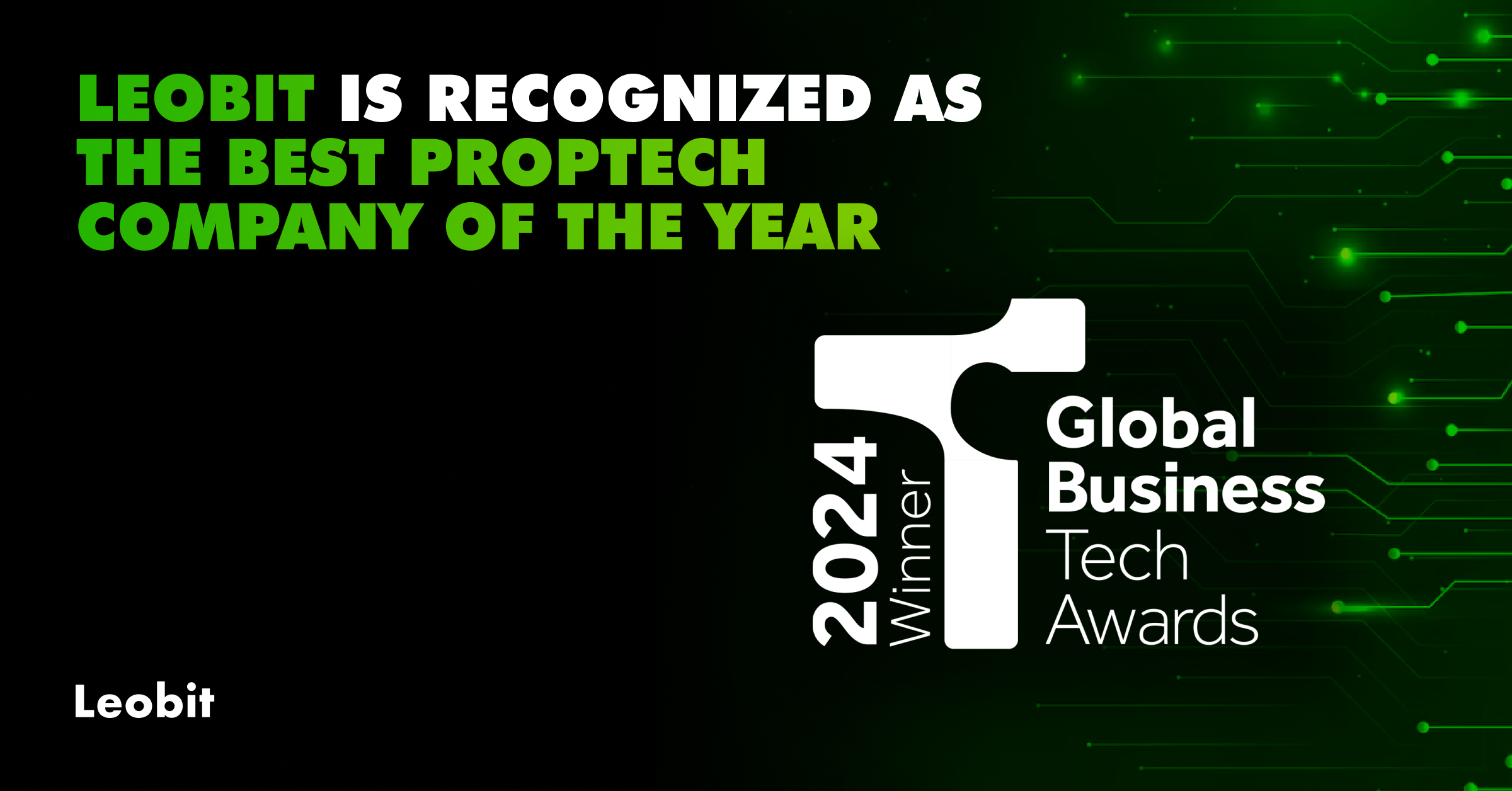 Leobit Is Recognized As The Best Proptech Company Of The Year Leobit