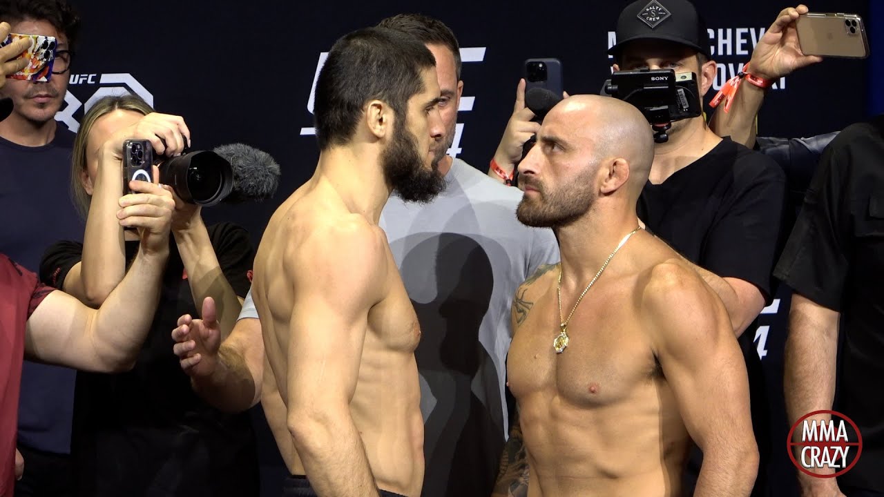 Intense Ufc 284 Islam Makhachev Vs Alexander Volkanovski Weigh In