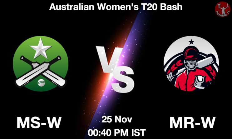 Ms W Vs Mr W Dream11 Prediction Team Live Cricket 25 Nov 2023