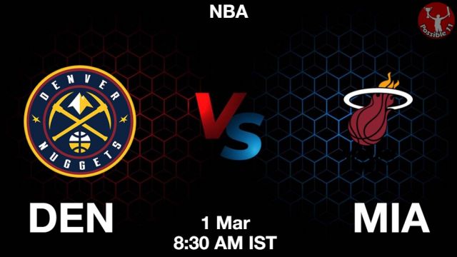 Den Vs Mia Dream11 Team Prediction Fantasy Nba Tips 01 Mar 2024