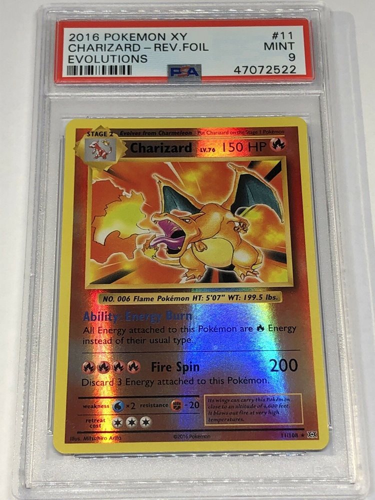 2016 Pokemon Xy Evolutions Charizard Reverse Foil 11