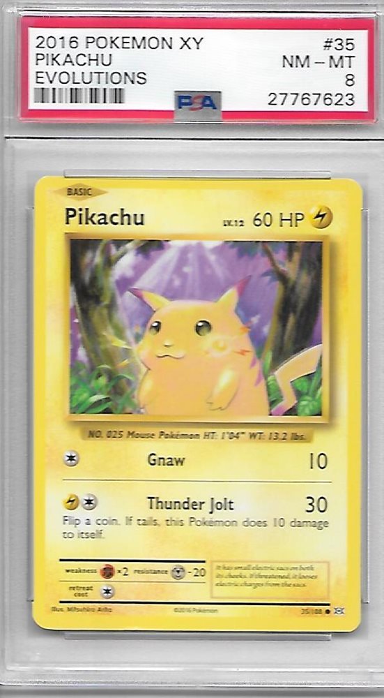 Auction Prices Realized Tcg Cards 2016 Pokemon Xy Evolutions Pikachu