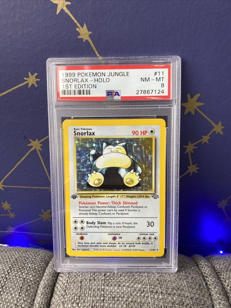 Auction Prices Realized Tcg Cards 1999 Pokemon Jungle Snorlax Holo 1st