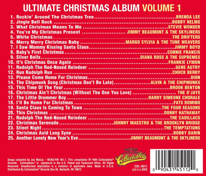 Ultimate Christmas Album Volume 1 Cd 1995 Collectables Records