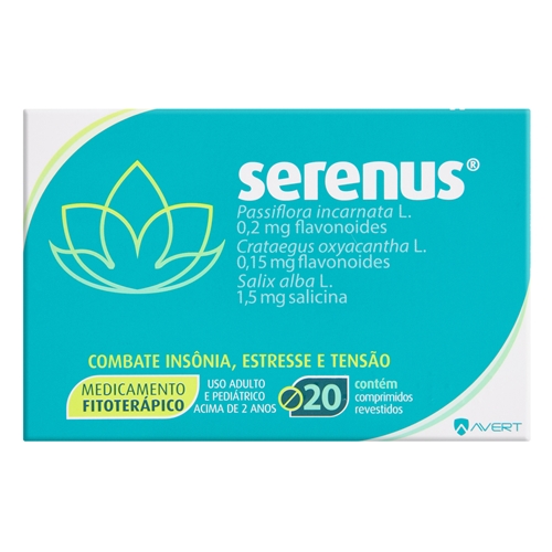 Serenus 015mg 02mg 15mg Caixa Com 20 Comprimidos Revestidos