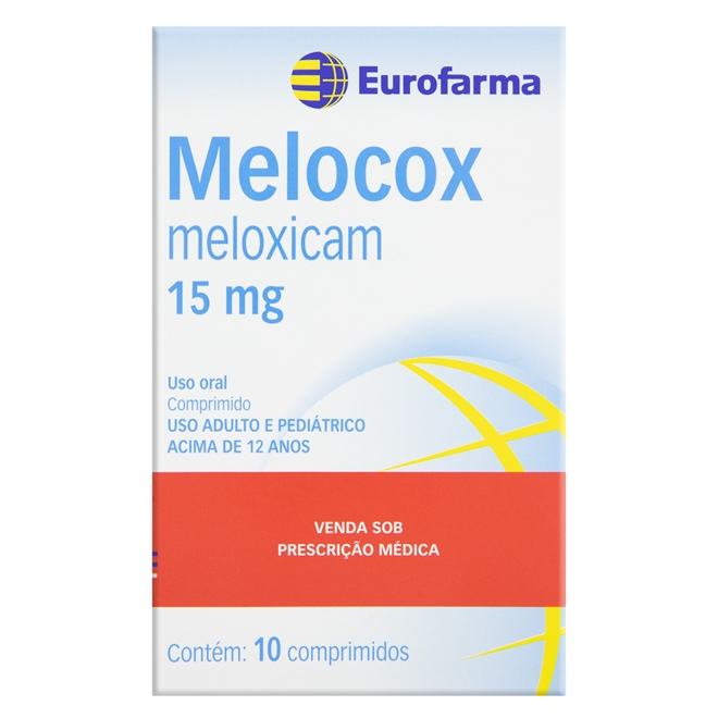 Melocox Comprimido 15mg Caixa Com 10 Comprimidos Eurofarma