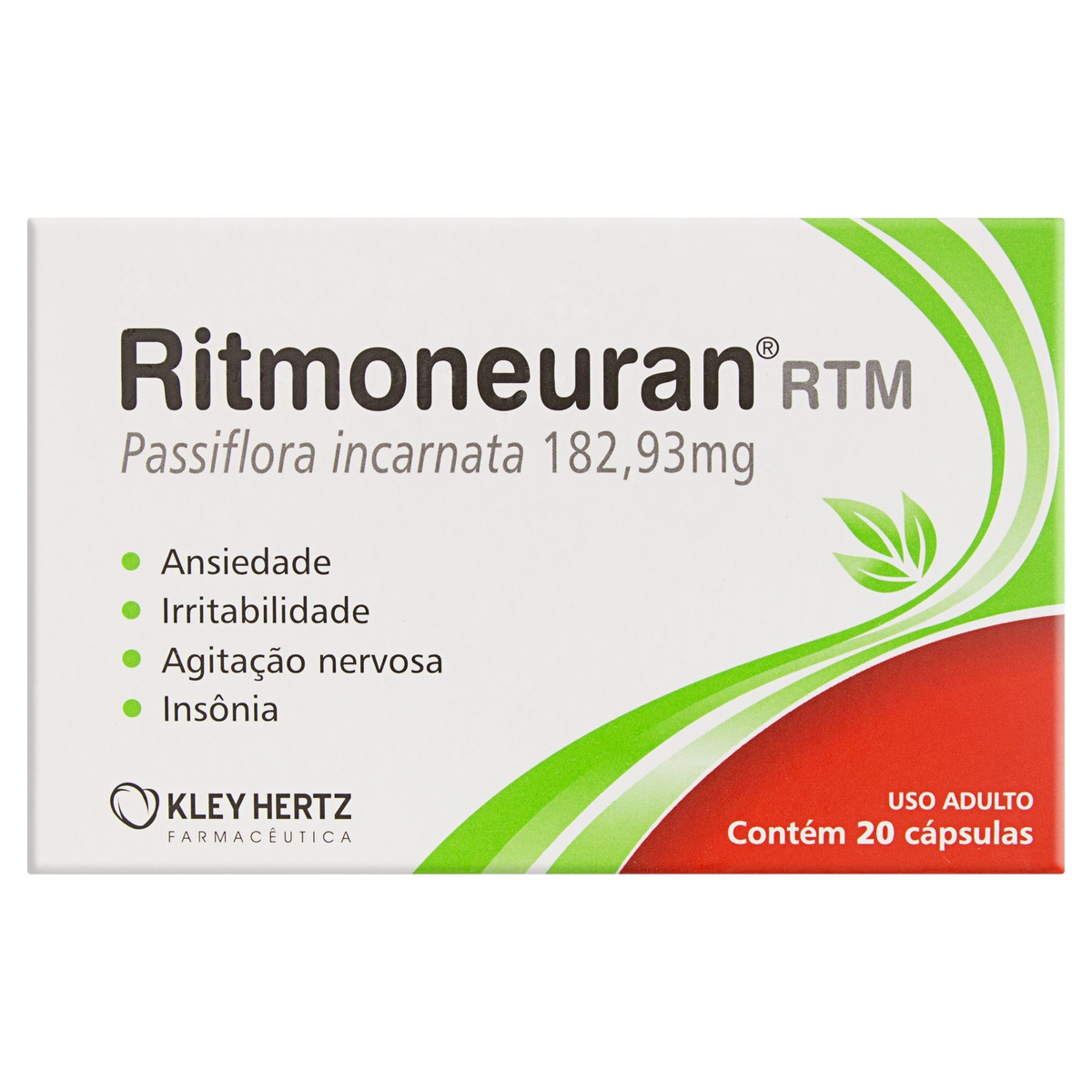 Ritmoneuran Rtm Caixa Com 20 Cápsulas Kley Hertz Farmacêutica