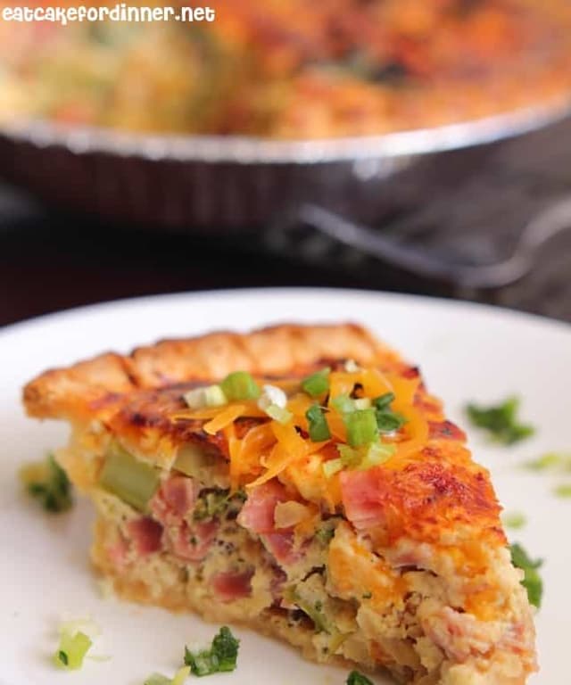 Easy Ham And Broccoli Quiche Punchfork