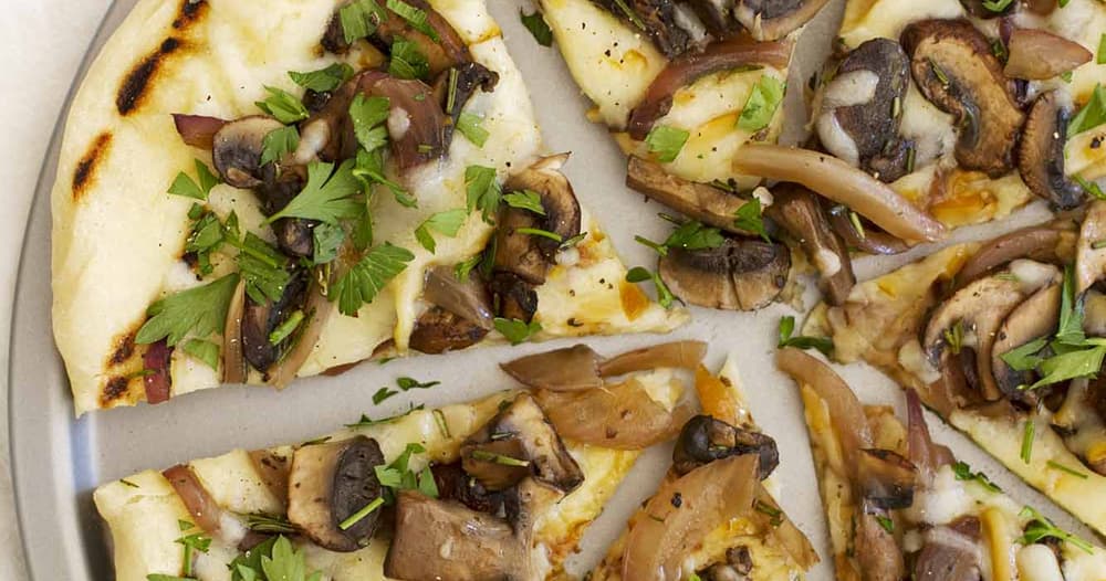 Grilled Mushroom Pizza With Rosemary And Smoked Mozzarella Punchfork