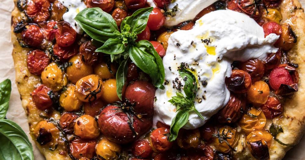 Roasted Cherry Tomato Pizza Punchfork