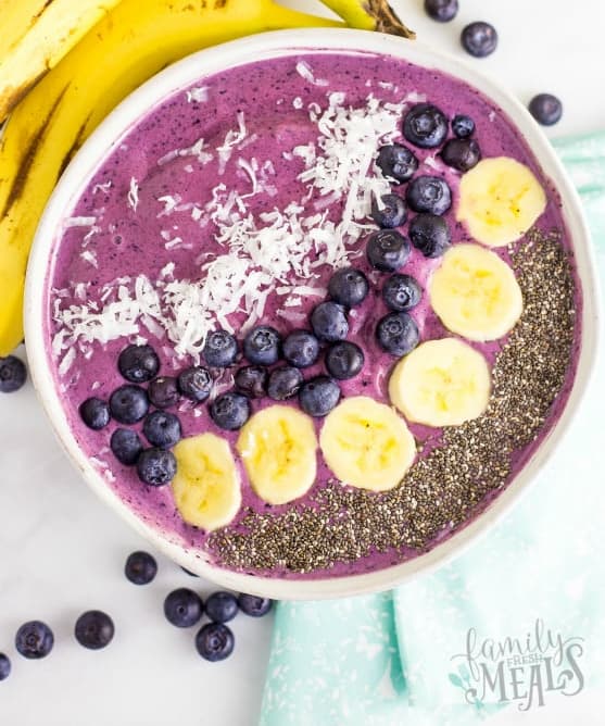 Blueberry Muffin Smoothie Bowl Punchfork