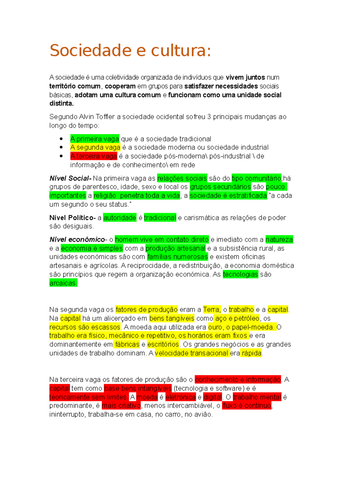 Sociedade E Cultura Sociologia Sociedade E Cultura A Sociedade é Uma