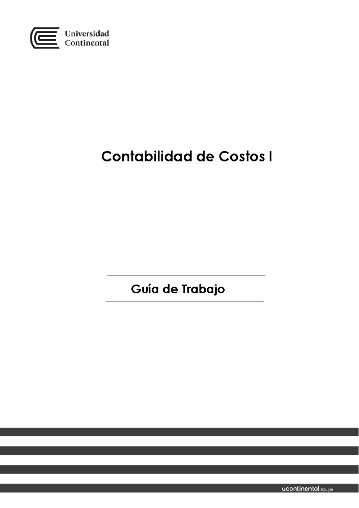 Guia Contabilidad De Costos I GuÌa De Trabajo VisiÛn Ser Una De Las