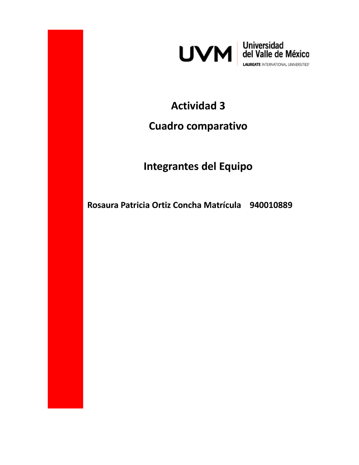 Activida 3 Mercadotecnia Actividad 3 Cuadro Comparativo Integrantes