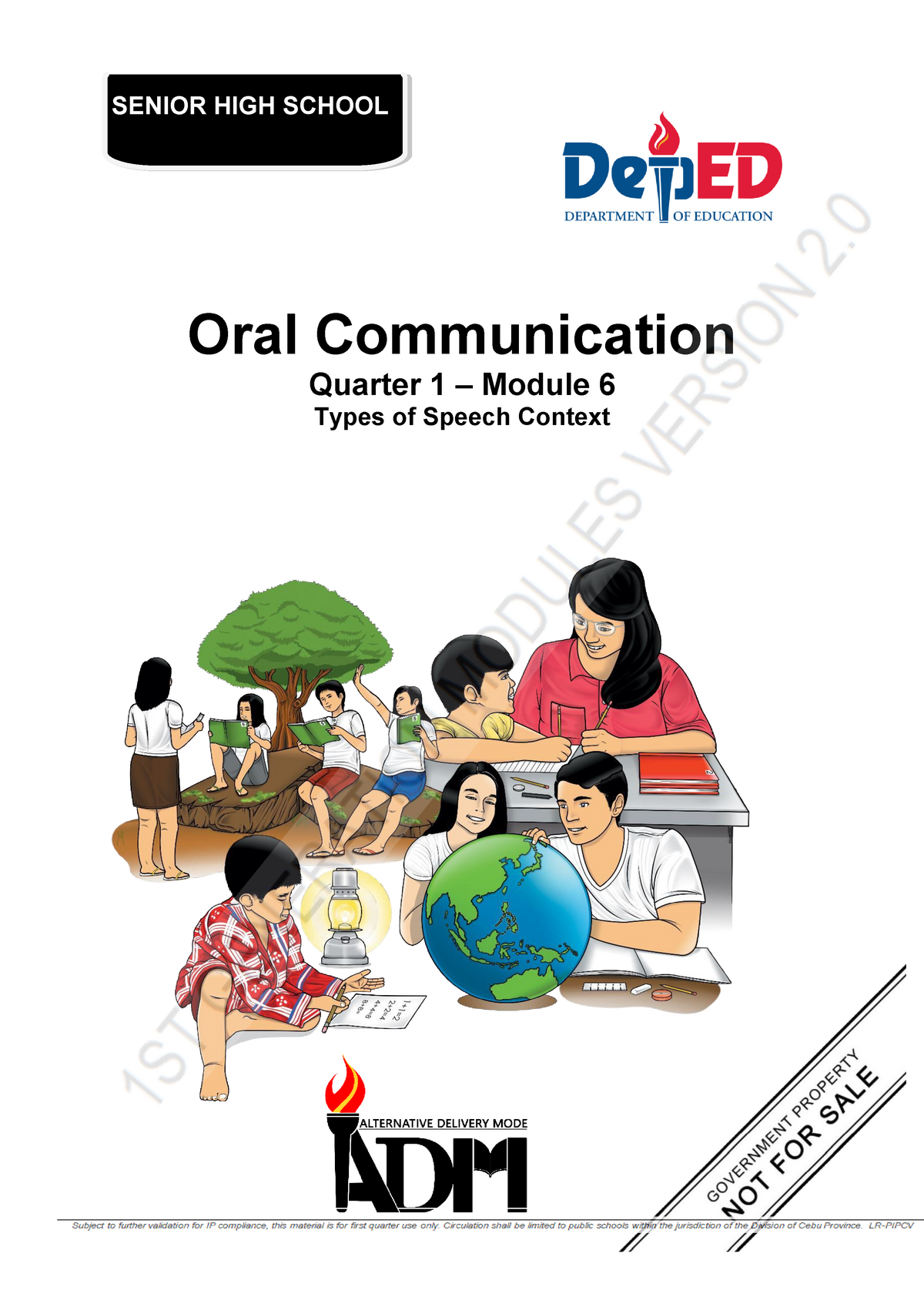 Oral Communication Module 5 Speech Context Senior High School Oral